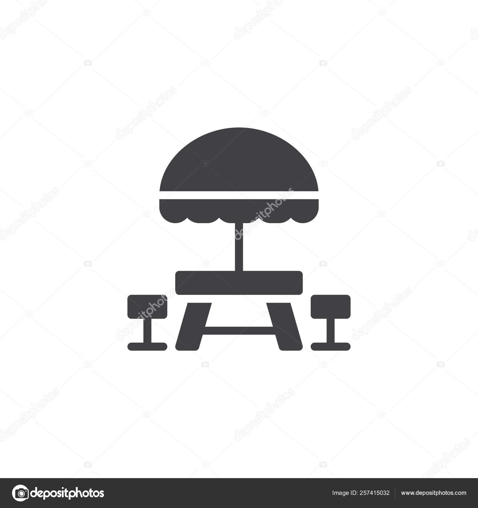 Camping Table and Bench vector icon Stock Vector Image by ©avicons ...