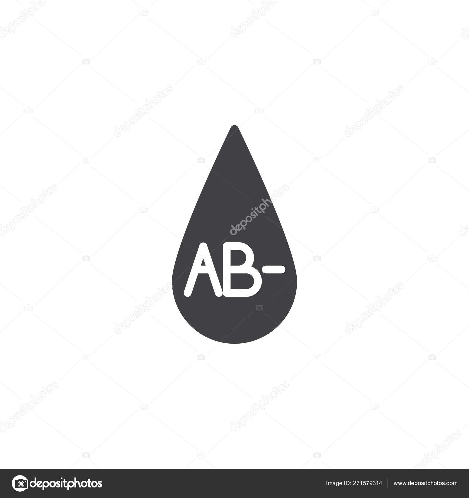 AB- blood type vector icon Stock Vector Image by ©avicons #271579314