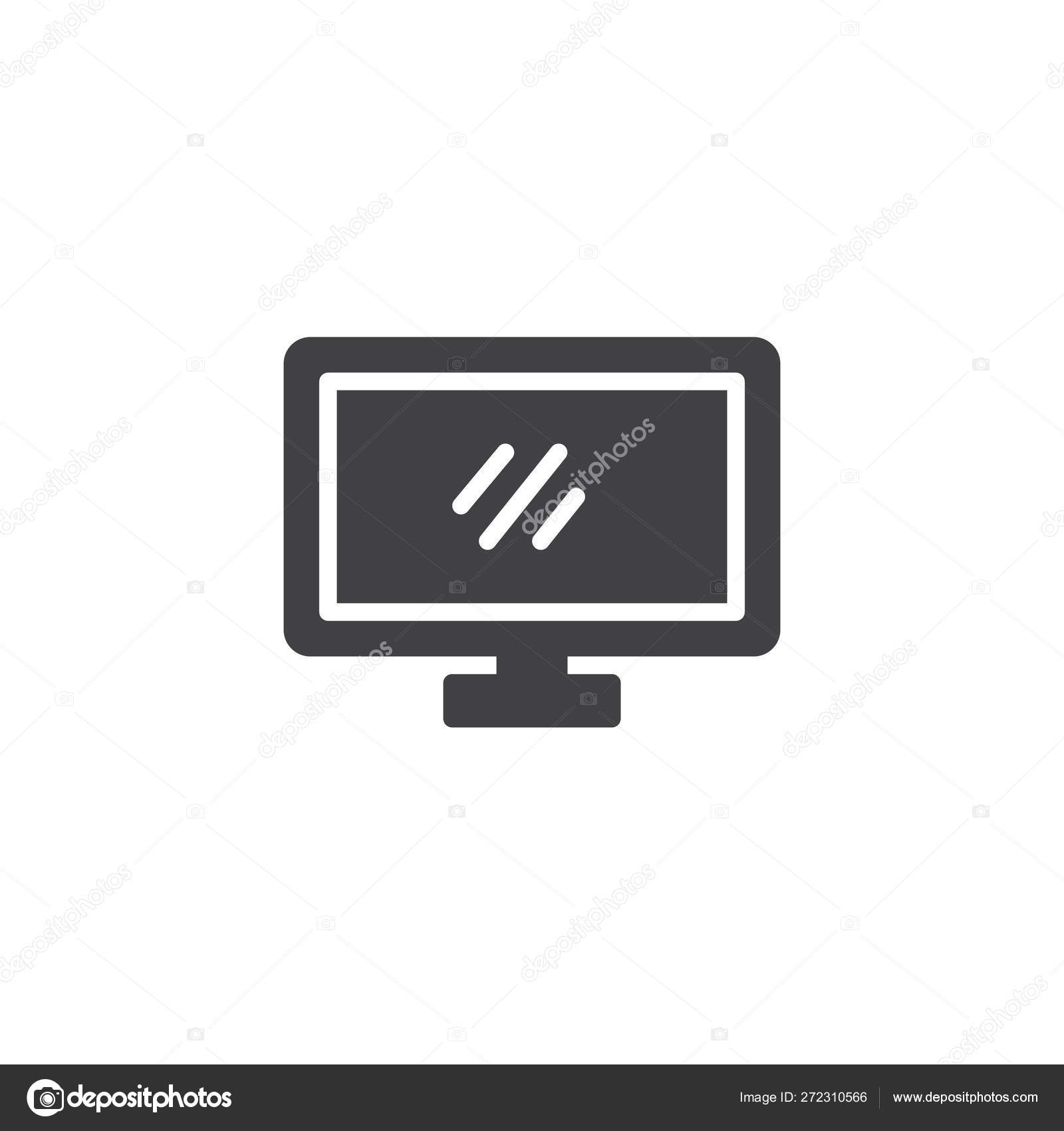 LCD TV screen vector icon Stock Vector Image by ©avicons #272310566