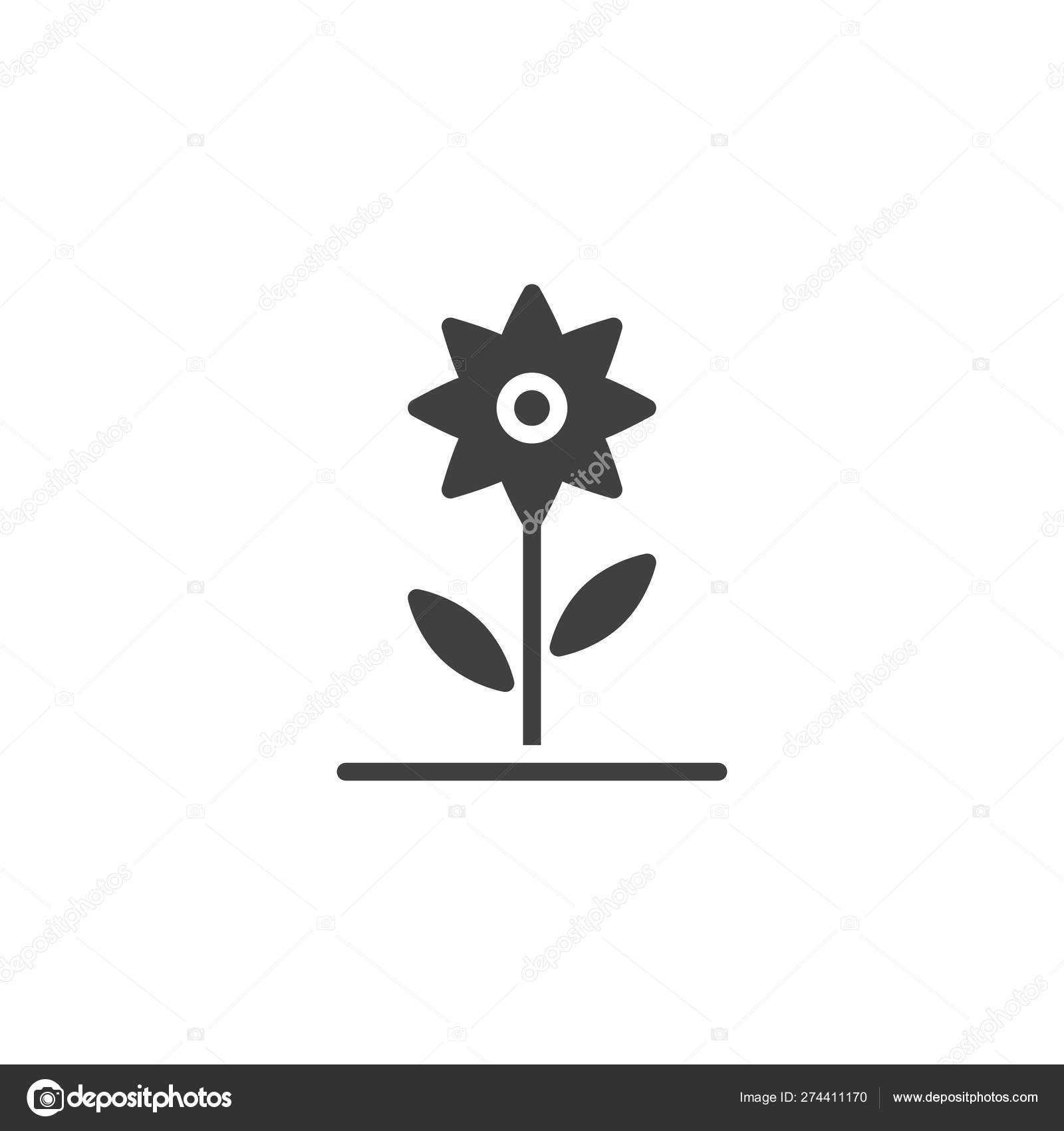 Spring flower vector icon Stock Vector by ©avicons #274411170