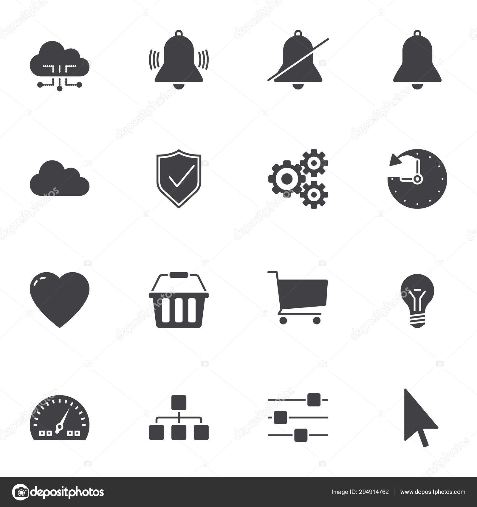 UI vector icons set Stock Vector Image by ©avicons #294914762