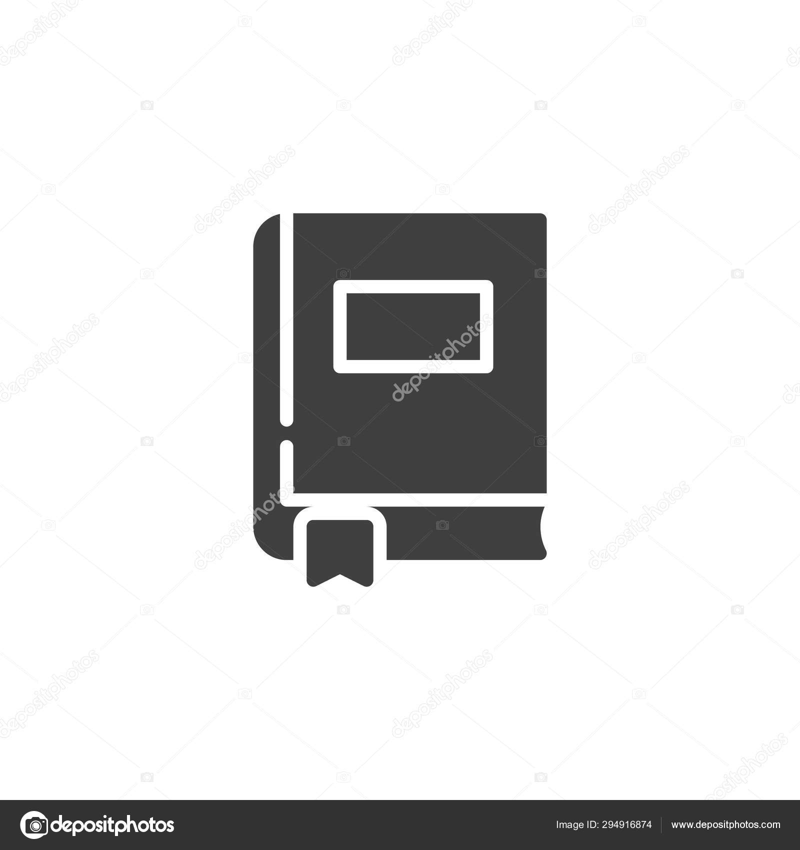 Book with bookmark vector icon Stock Vector Image by ©avicons #294916874