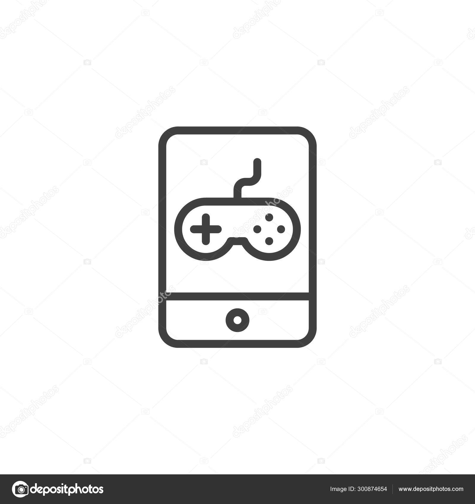 Online gaming line icon Stock Vector by ©avicons 300874654
