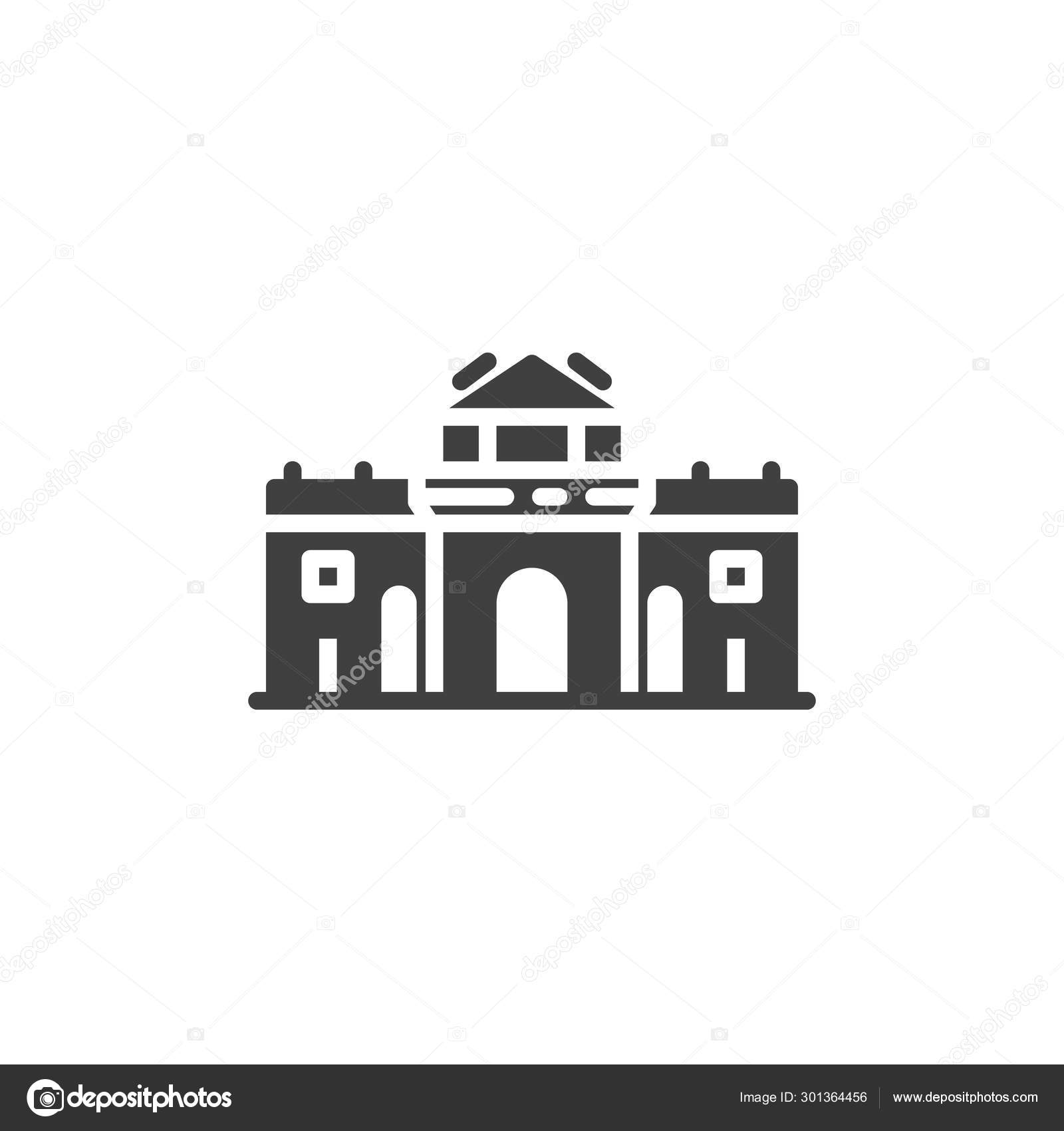 Madrid famous landmarks vector icon Stock Vector Image by ©avicons ...