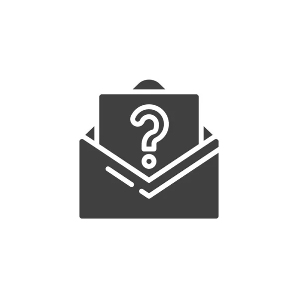 Question Mark Documents Icon Vector Filled Flat Sign Solid Pictogram ...