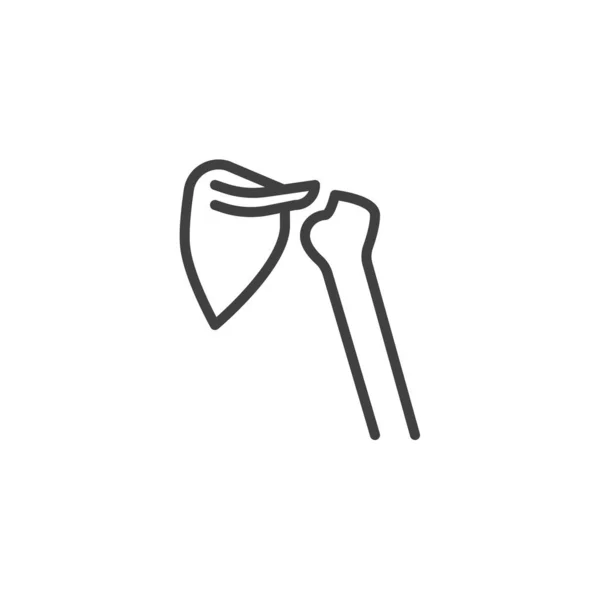 Human bone line icon Stock Vector by ©avicons 315354426