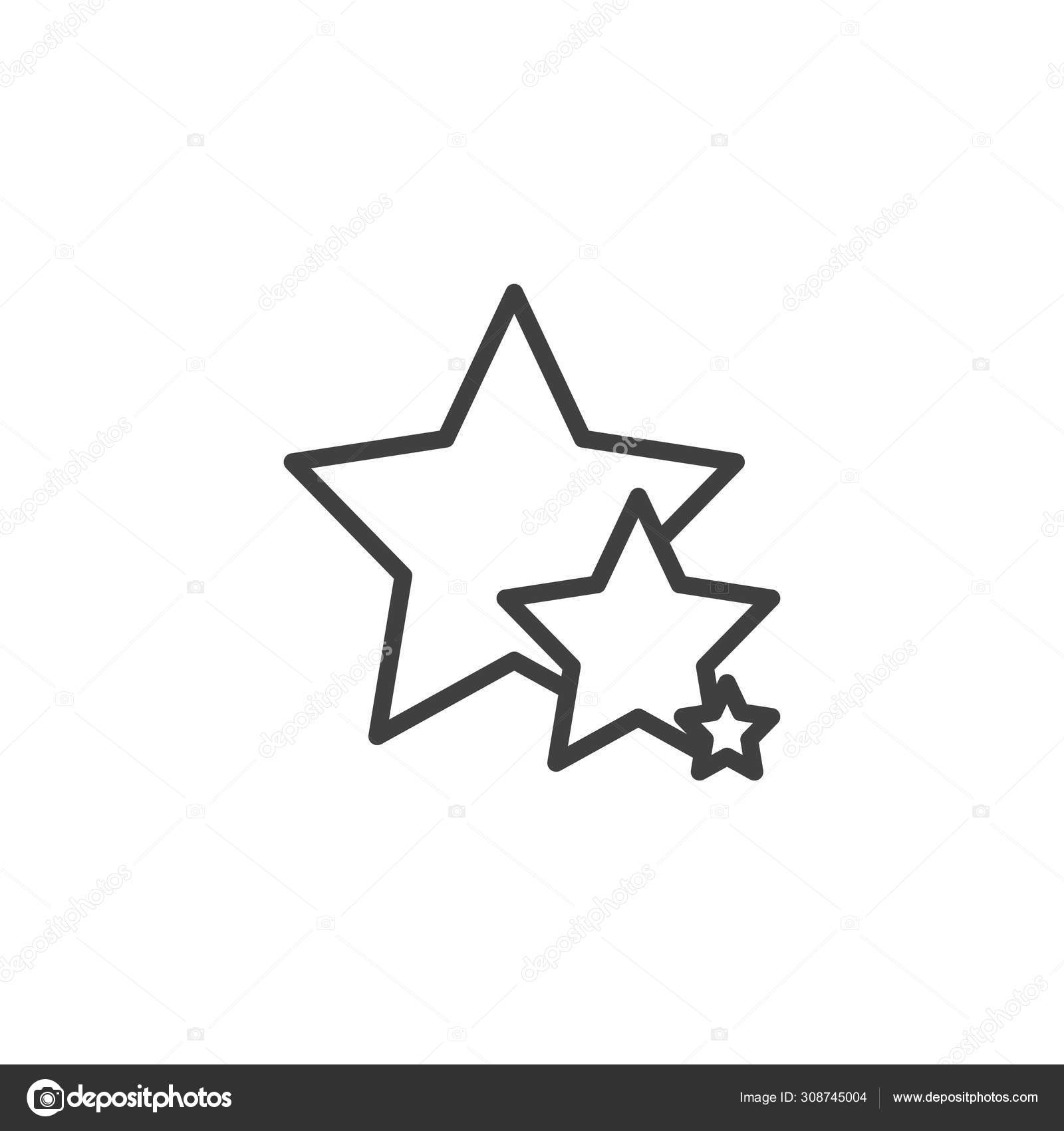 Three stars line icon Stock Vector by ©avicons 308745004