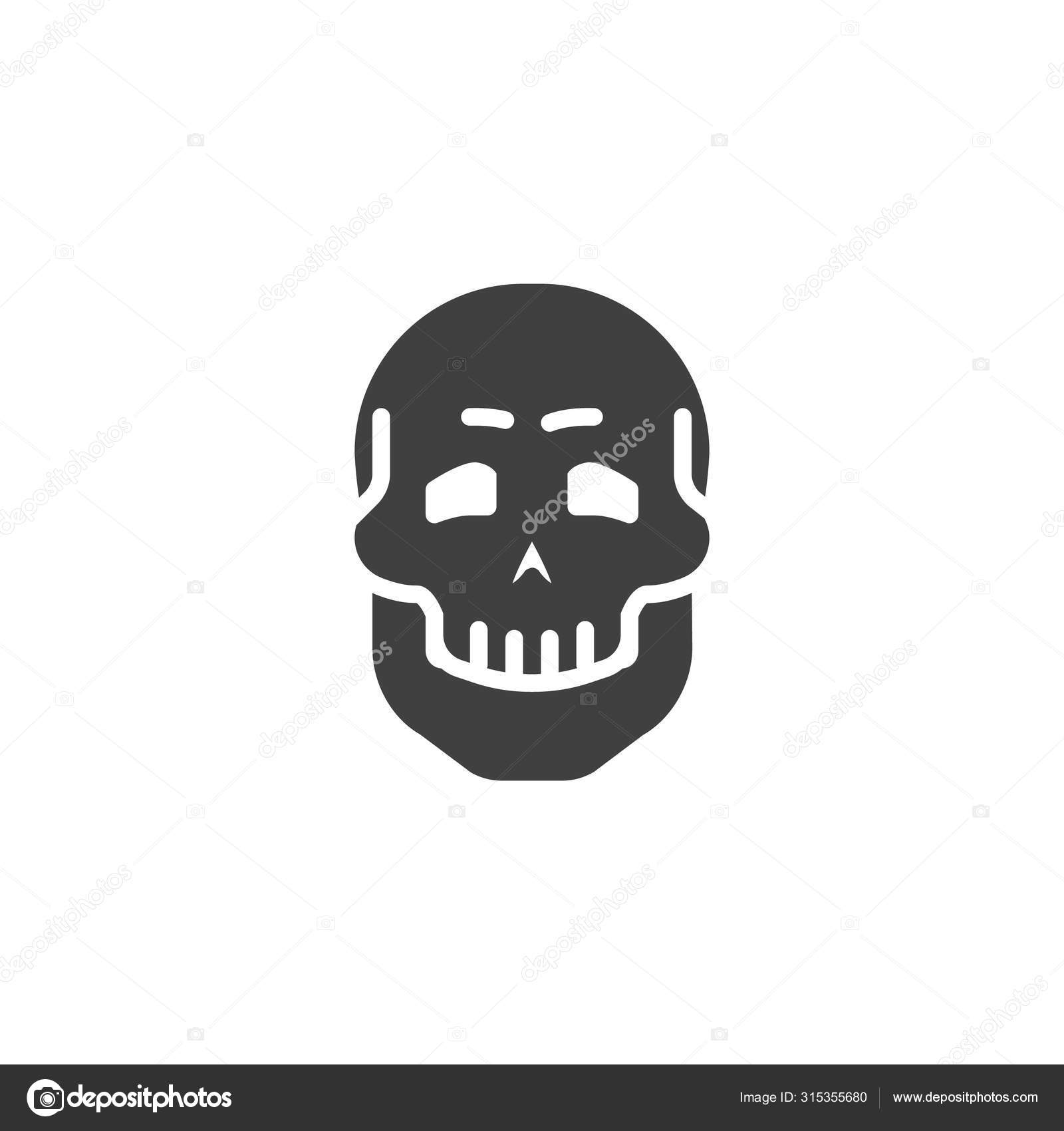 Human Skull vector icon Stock Vector by ©avicons 315355680