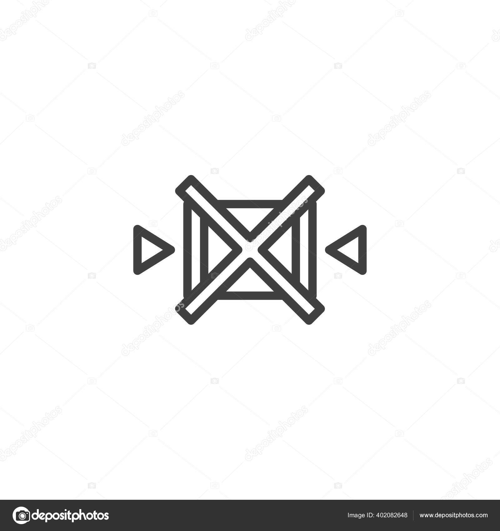 Do not clamp, packaging sign line icon Stock Vector by ©avicons 402082648