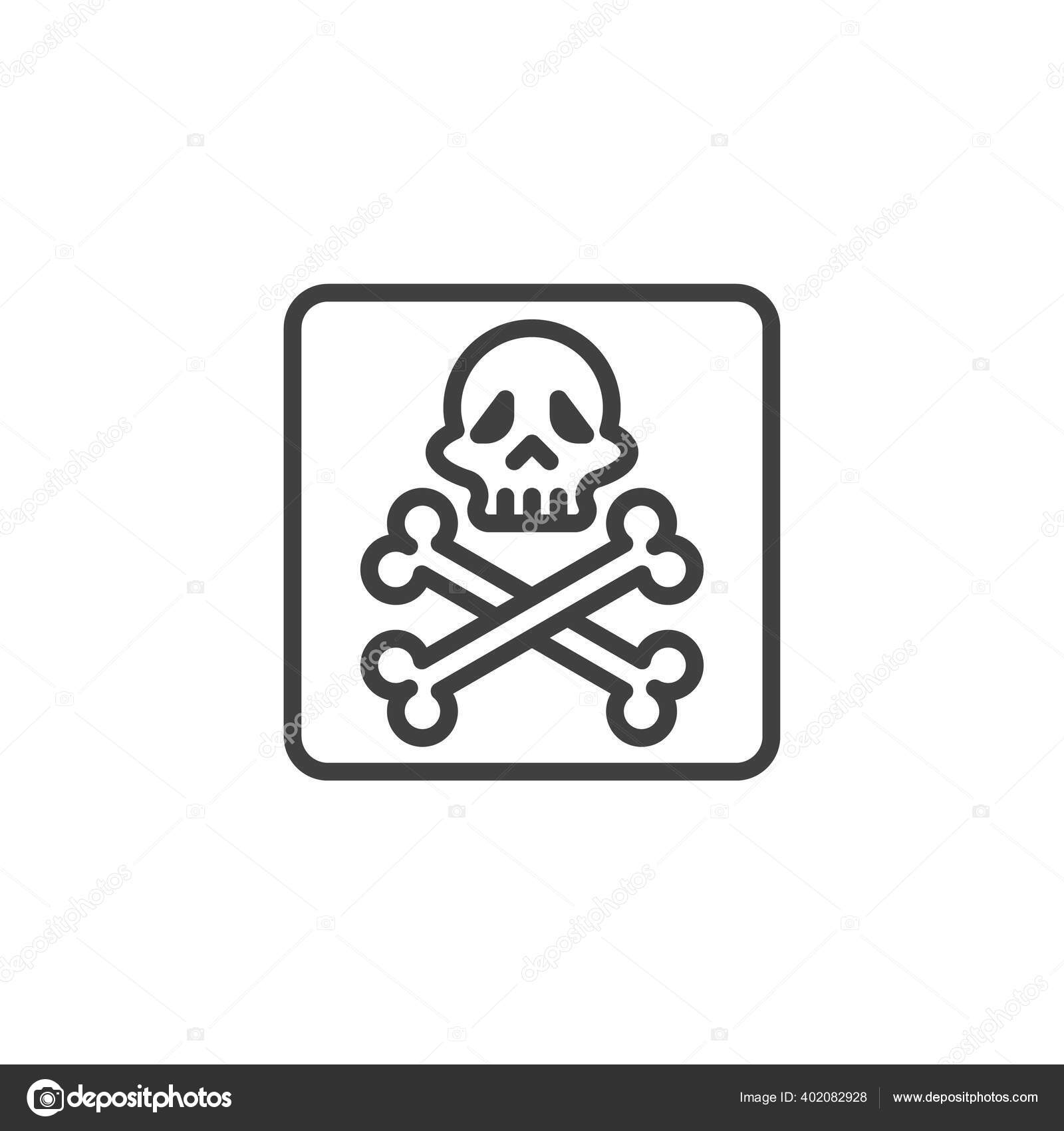 Acute toxicity, packaging sign line icon Stock Vector Image by ©avicons ...