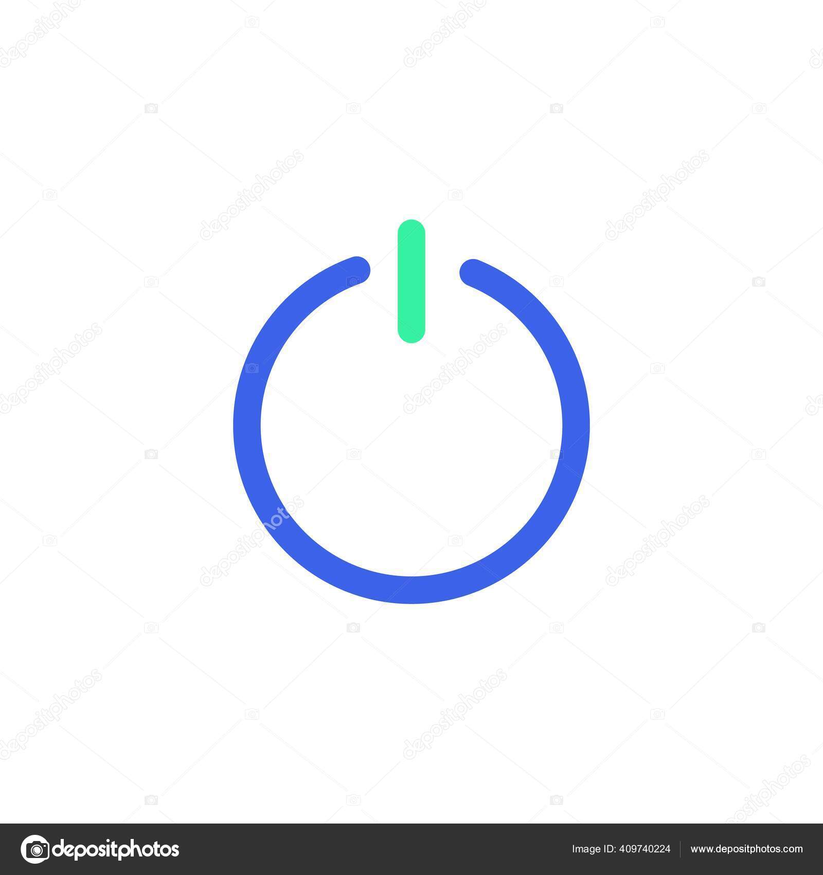Power button icon vector Stock Vector by ©avicons 409740224