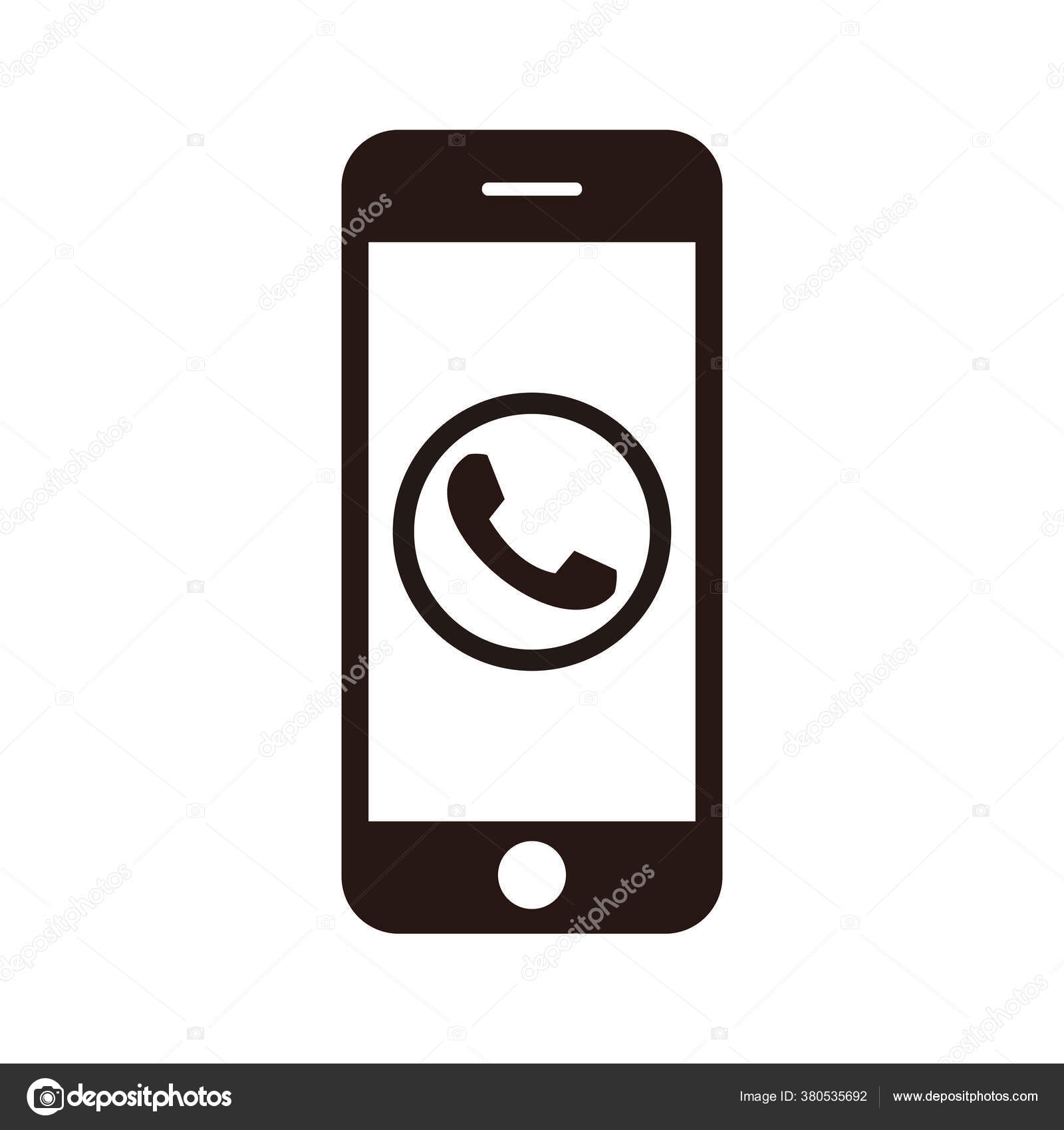 Phone Icon Vector Call Icon Vector Mobile Phone Smartphone Device Stock Vector by ©zo3listic ...