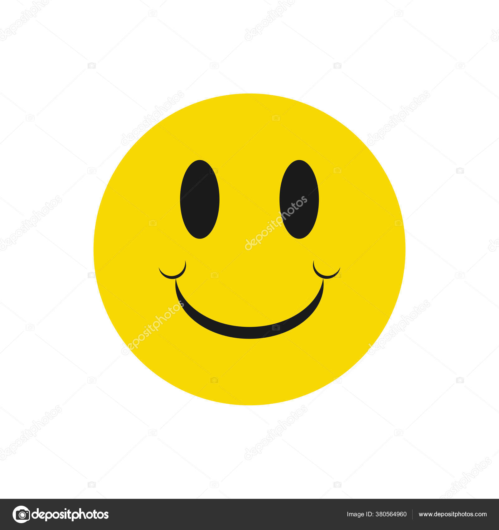Image vectorielle Icône Sourire Symbole Visage Heureux Icône Sourire ...