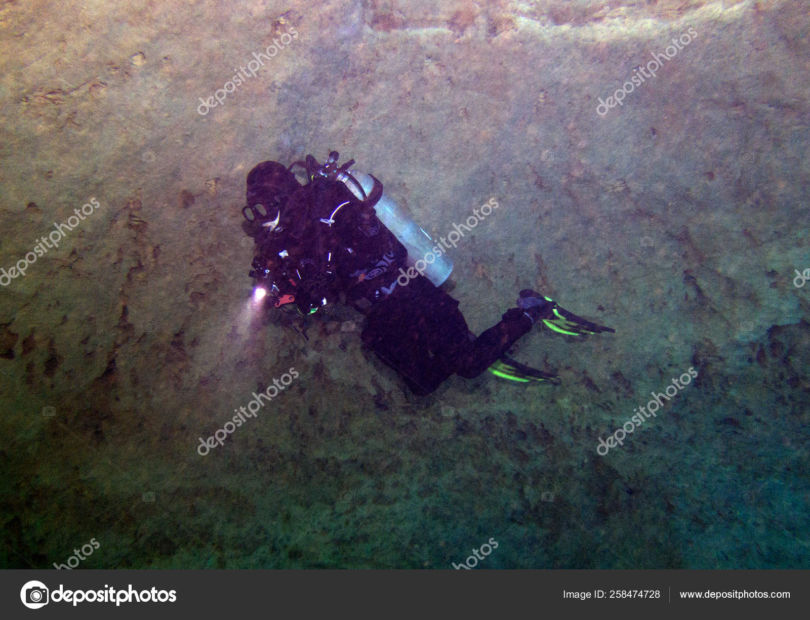 Cavern Dive Vortex Spring Pounce Leon Florida Usa — Stock Photo ...