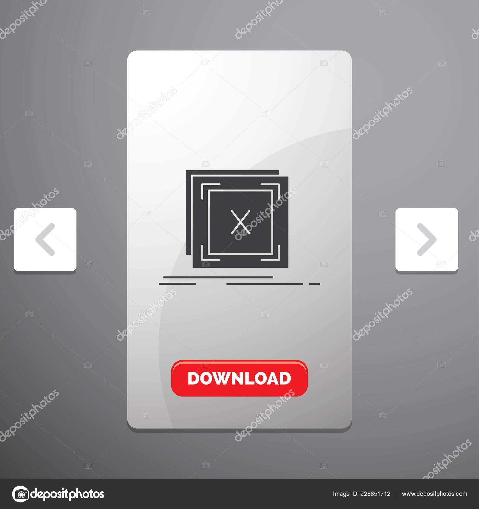 Error Application Message Problem Server Glyph Icon Carousal Pagination Slider Stock Vector ...