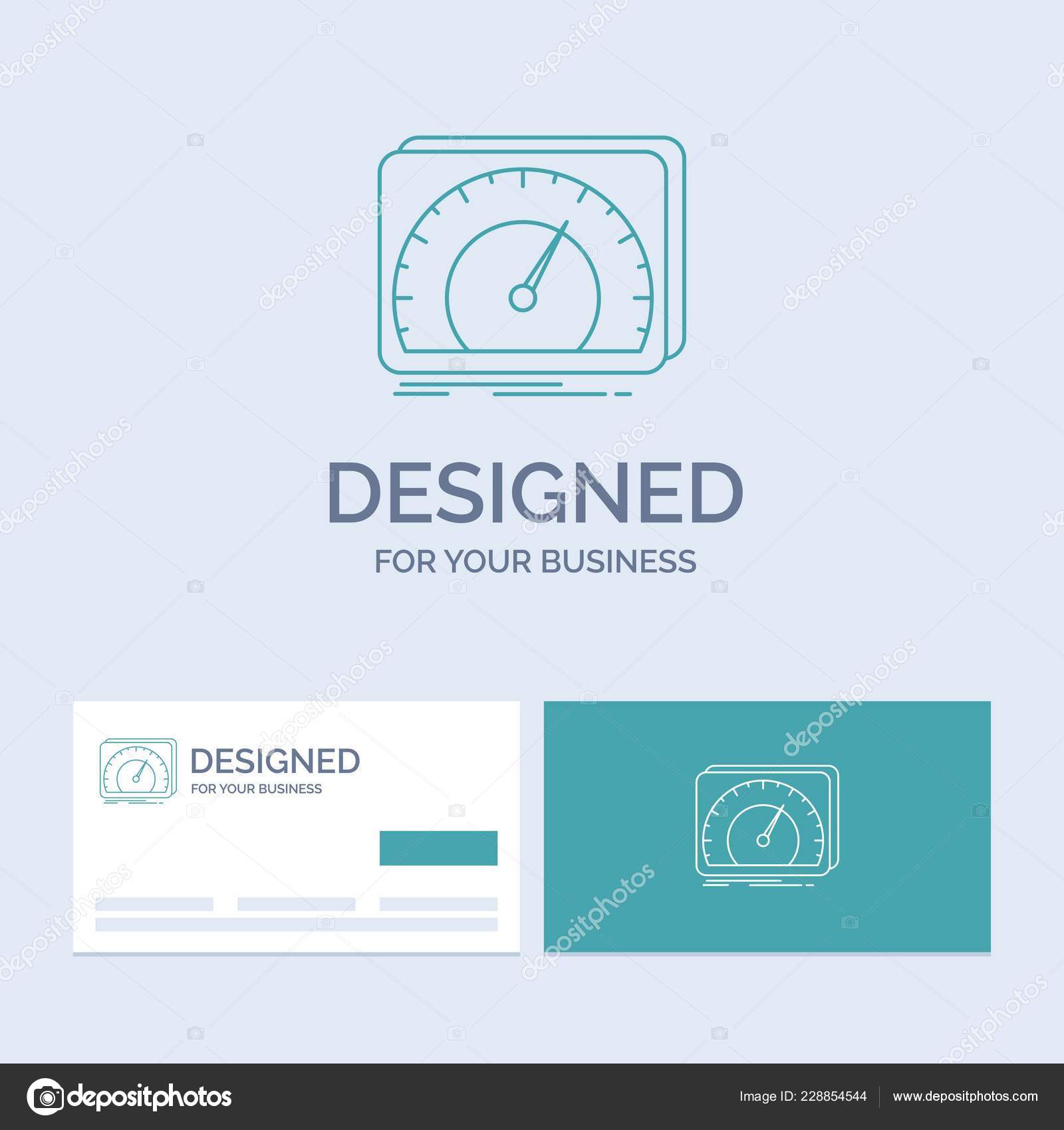Dashboard Device Speed Test Internet Business Logo Line Icon Symbol ...