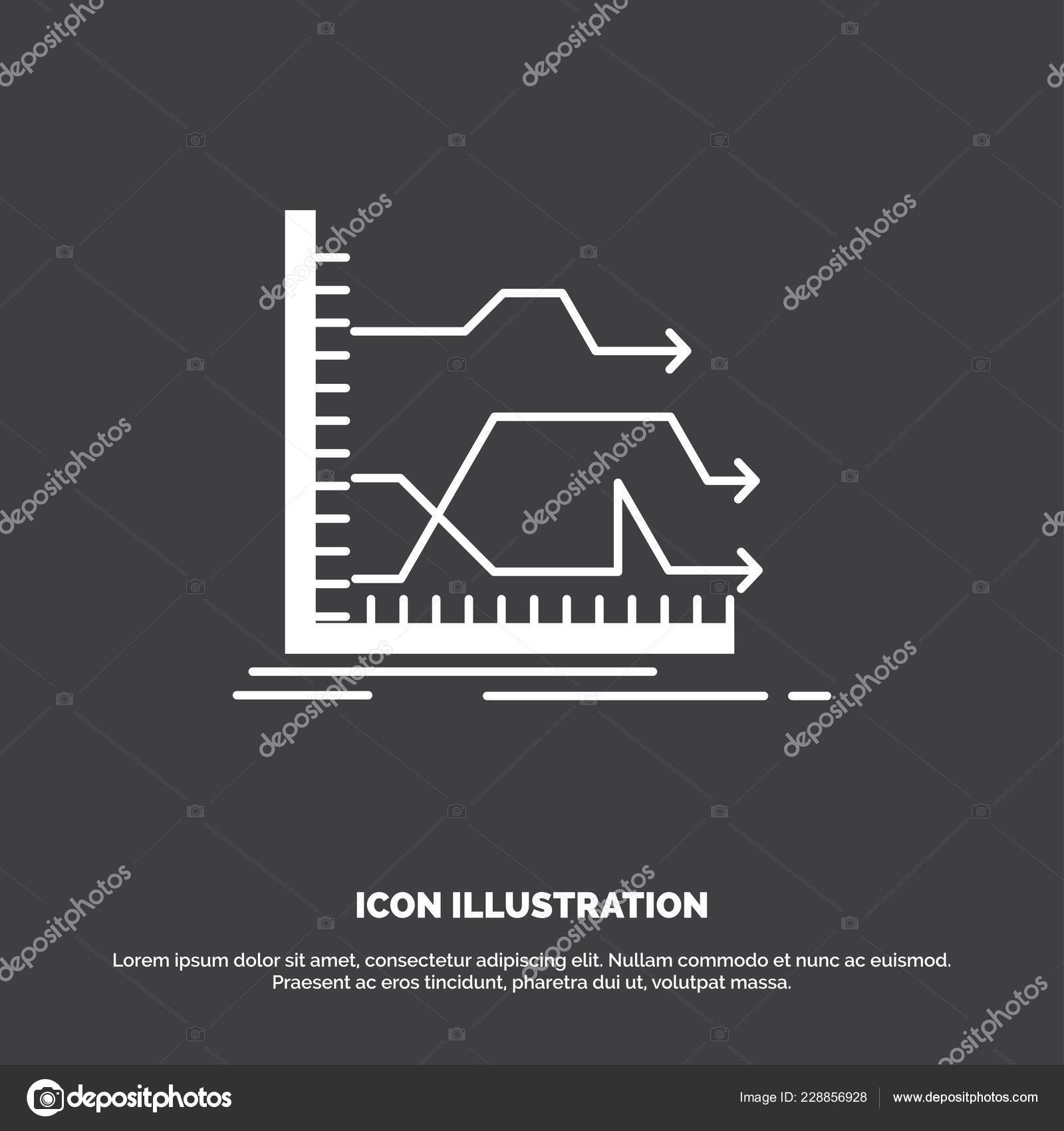 Arrows Forward Graph Market Prediction Icon Glyph Vector Symbol Website — Stock Vector © Flatart ...
