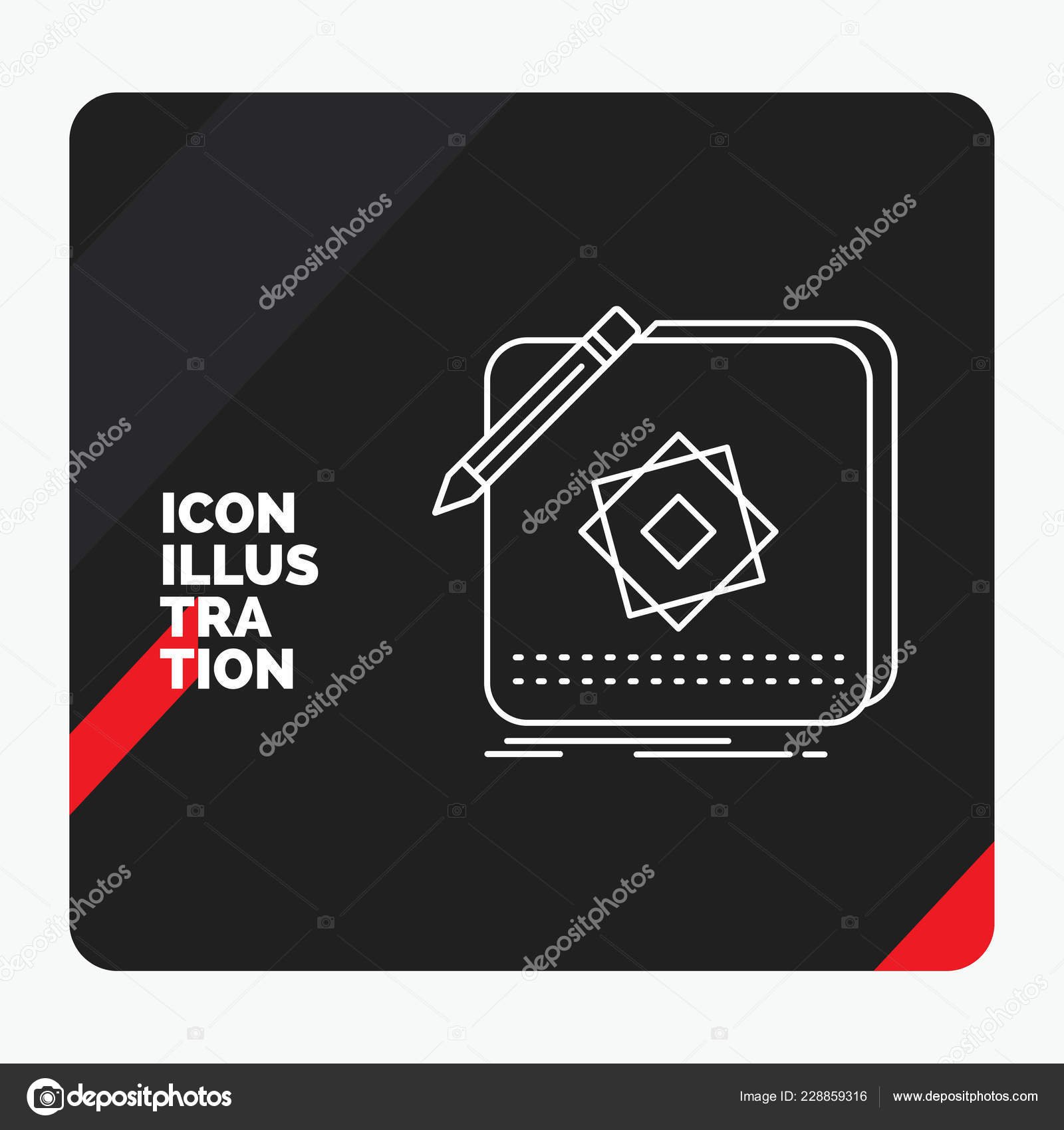 Red Black Creative Presentation Background Design App Logo Application ...