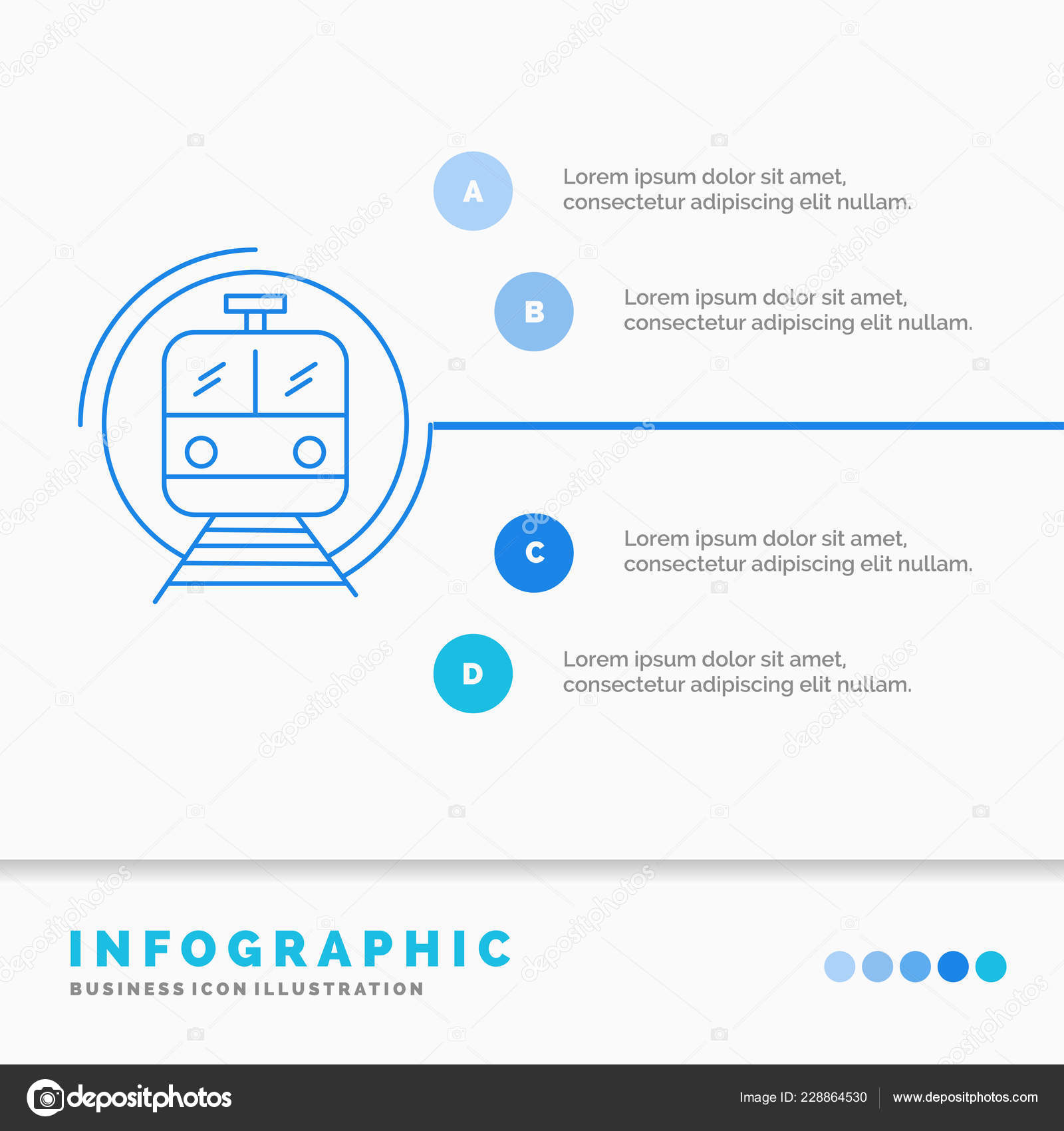 Metro Train Smart Public Transport Infographics Template Website ...