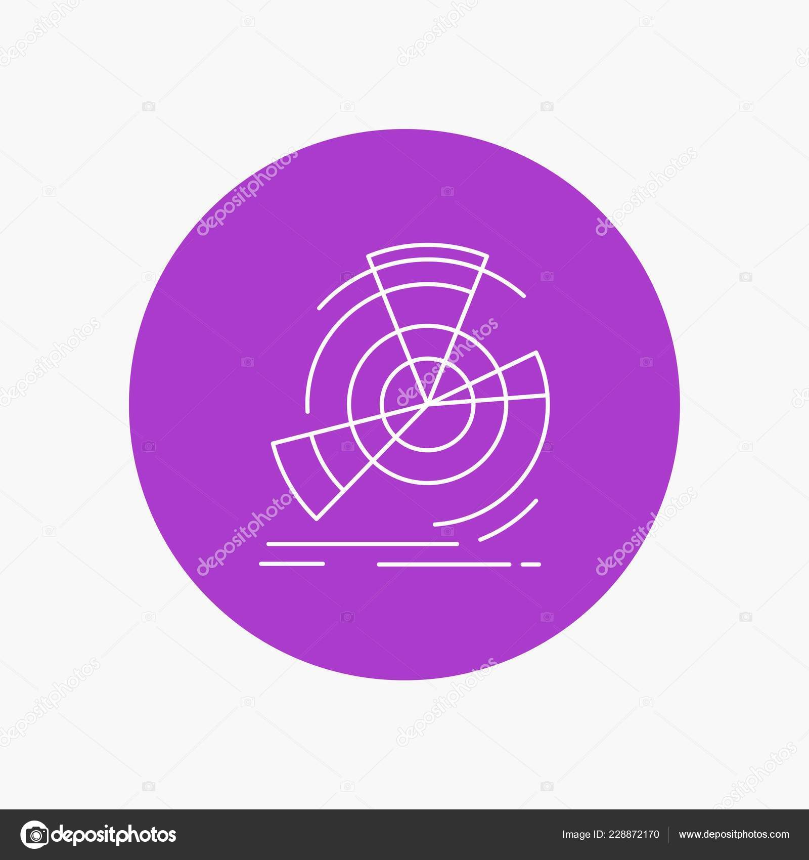 Data Diagram Performance Point Reference White Line Icon Circle ...