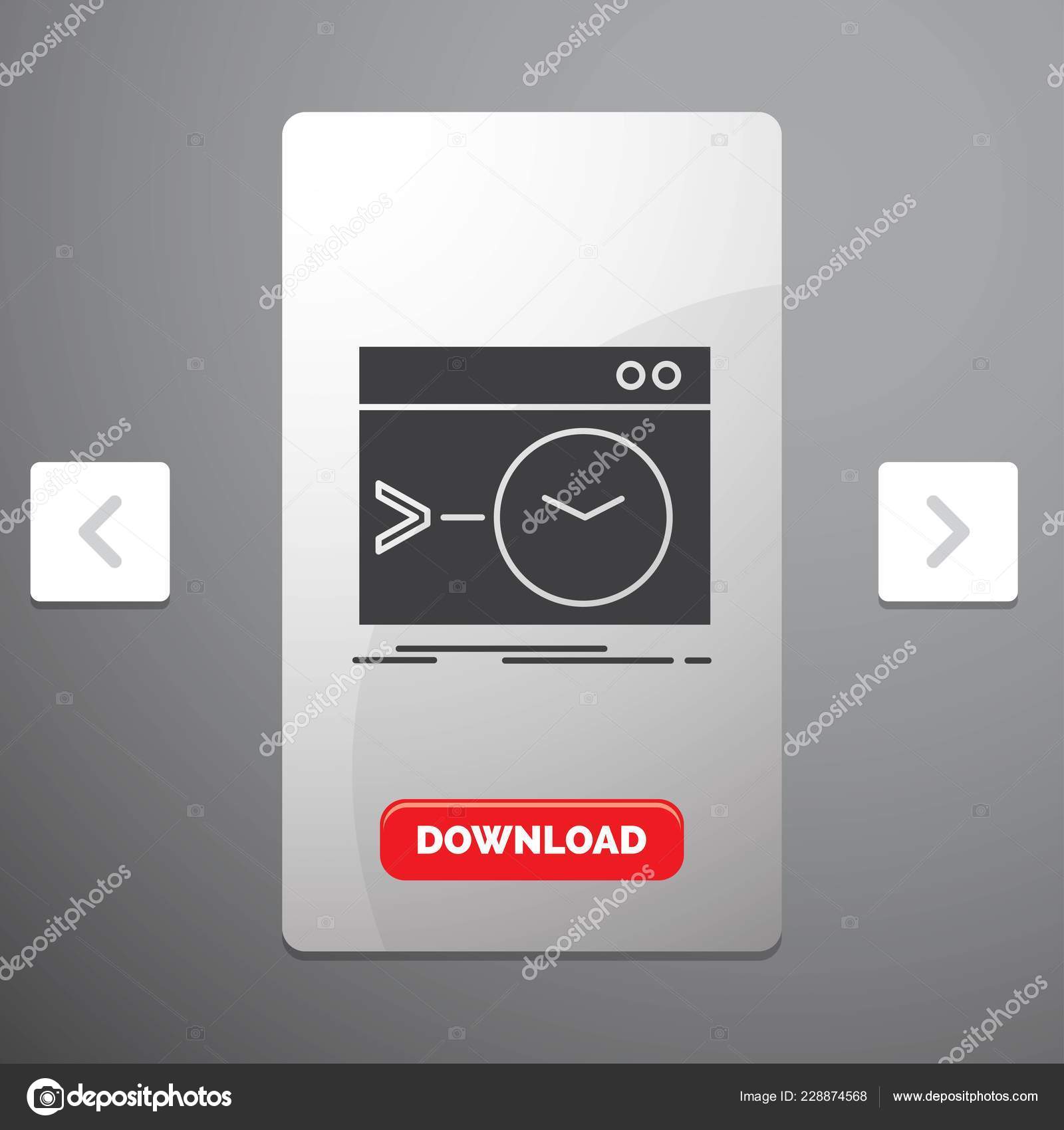 Admin Command Root Software Terminal Glyph Icon Carousal Pagination ...