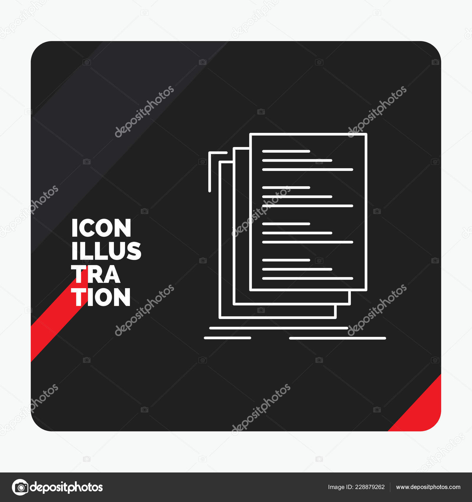Red Black Creative Presentation Background Code Coding Compile Files List Stock Vector Image by ...