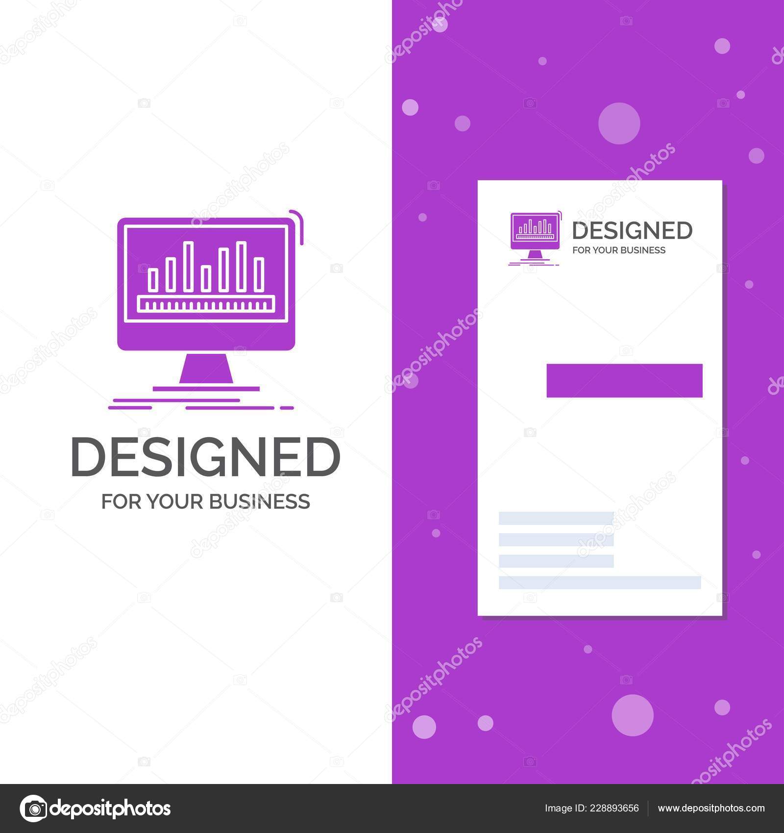 Business Logo Analytics Processing Dashboard Data Stats Vertical Purple Business Stock Vector by ...