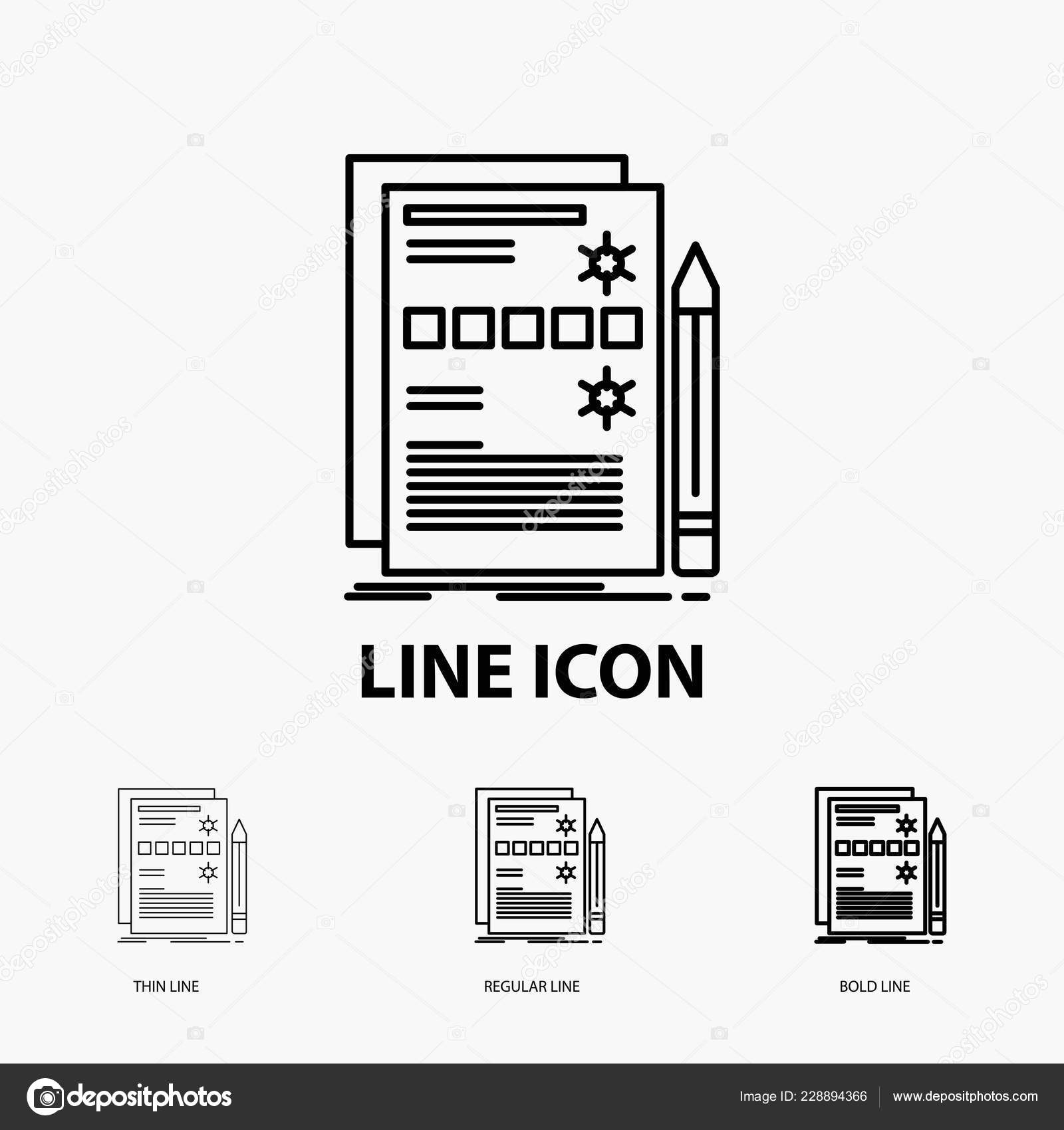 Component Data Design Hardware System Icon Thin Regular Bold Line Stock Vector Image by ©Flatart ...