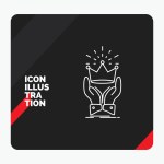 Red Black Creative Presentation Background Crown Honor King Market ...