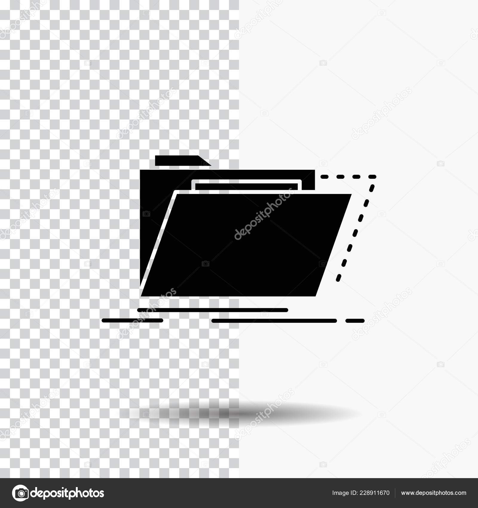 Archive Catalog Directory Files Folder Glyph Icon Transparent ...