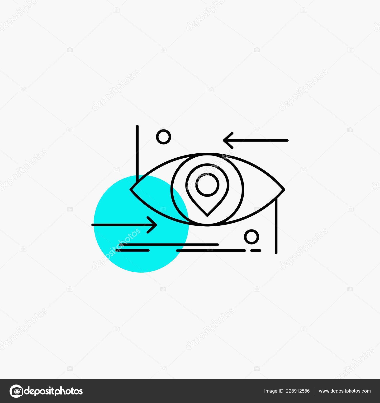Advanced Future Gen Science Technology Eye Line Icon Stock Vector by ...