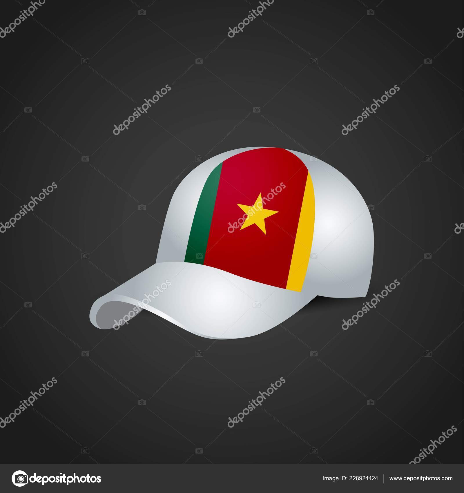 Flags Cap Design Vector Stock Vector by ©Flatart 228924424