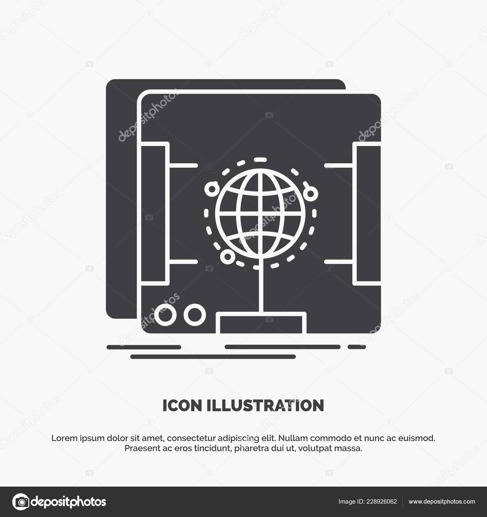 Dimensional Holographic Scan Scanner Icon Glyph Vector Gray Symbol Website Stock Vector Image by ...