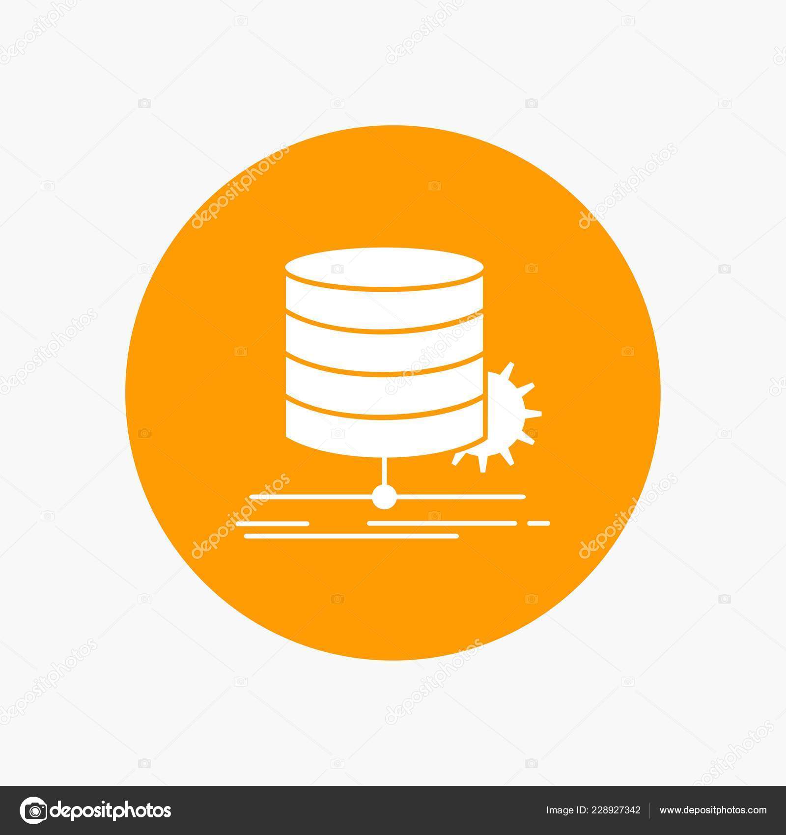 Algorithm Chart Data Diagram Flow White Glyph Icon Circle Vector Stock ...