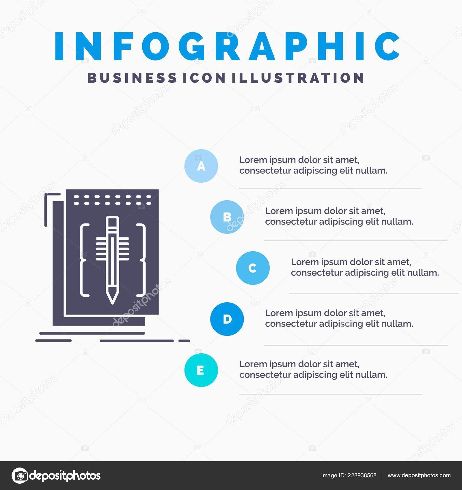 Code Edit Editor Language Program Infographics Template Website Presentation Glyph Stock Vector ...