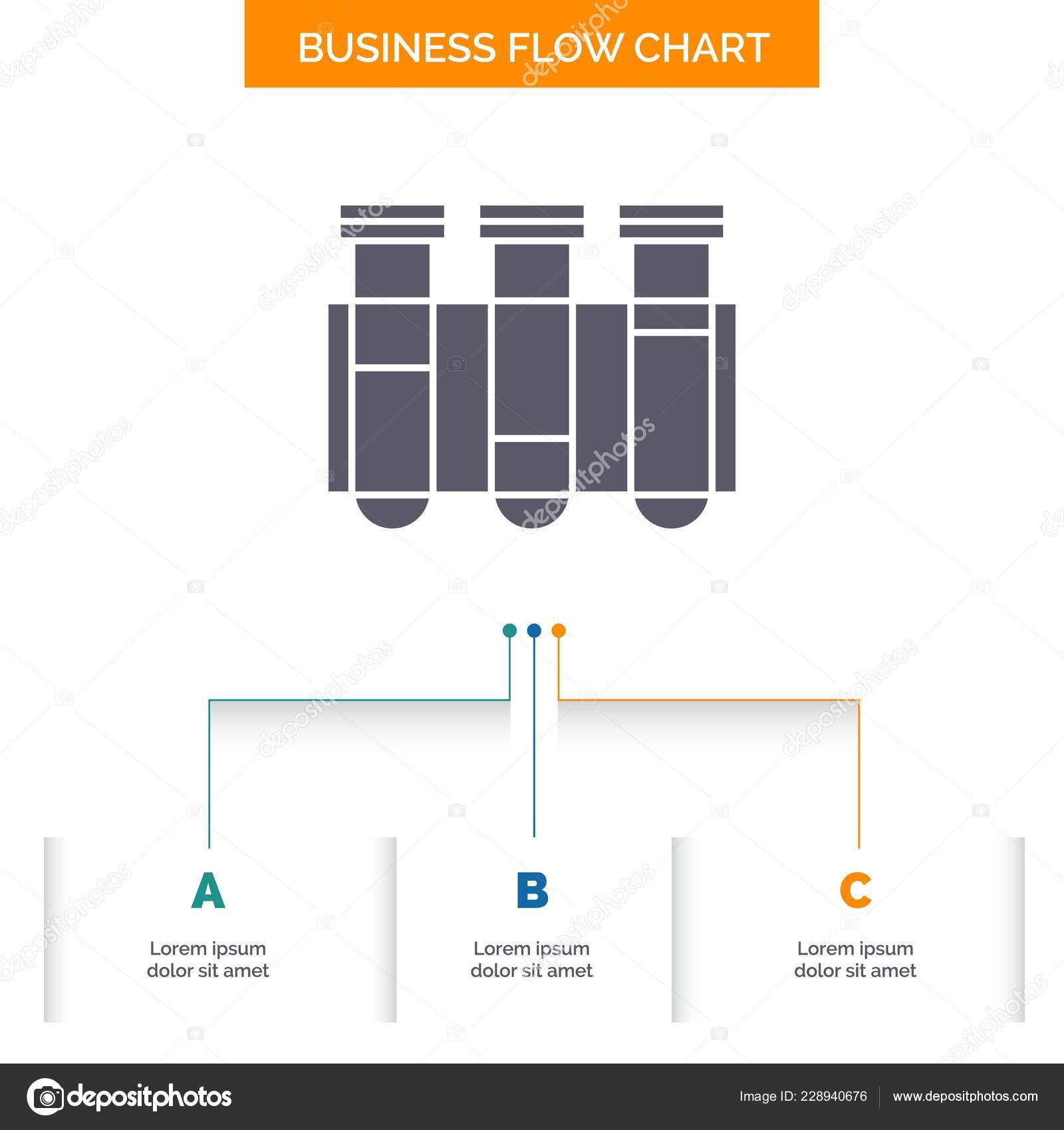 Test Tube Science Laboratory Blood Business Flow Chart Design Steps ...