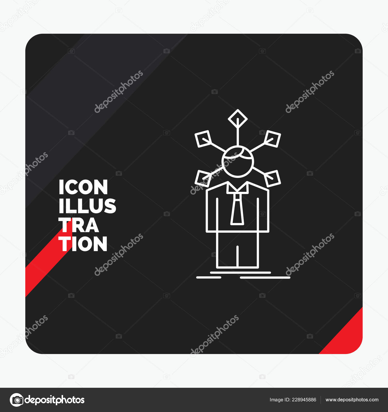 Red Black Creative Presentation Background Development Human Network ...