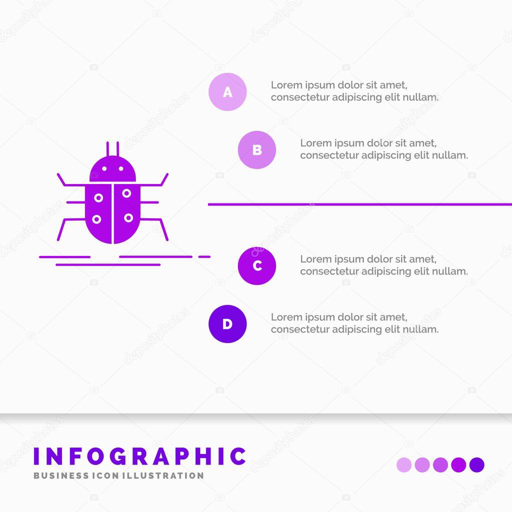 Bug, bugs, insect, testing, virus Infographics Template for Website and ...