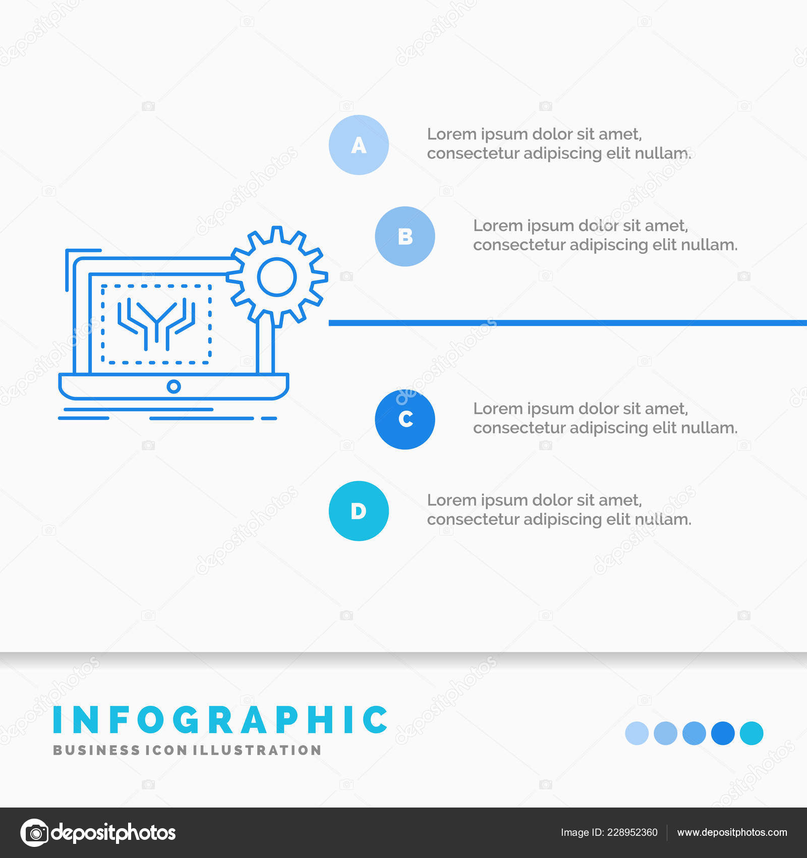 Blueprint Circuit Electronics Engineering Hardware Infographics Template Website Presentation ...