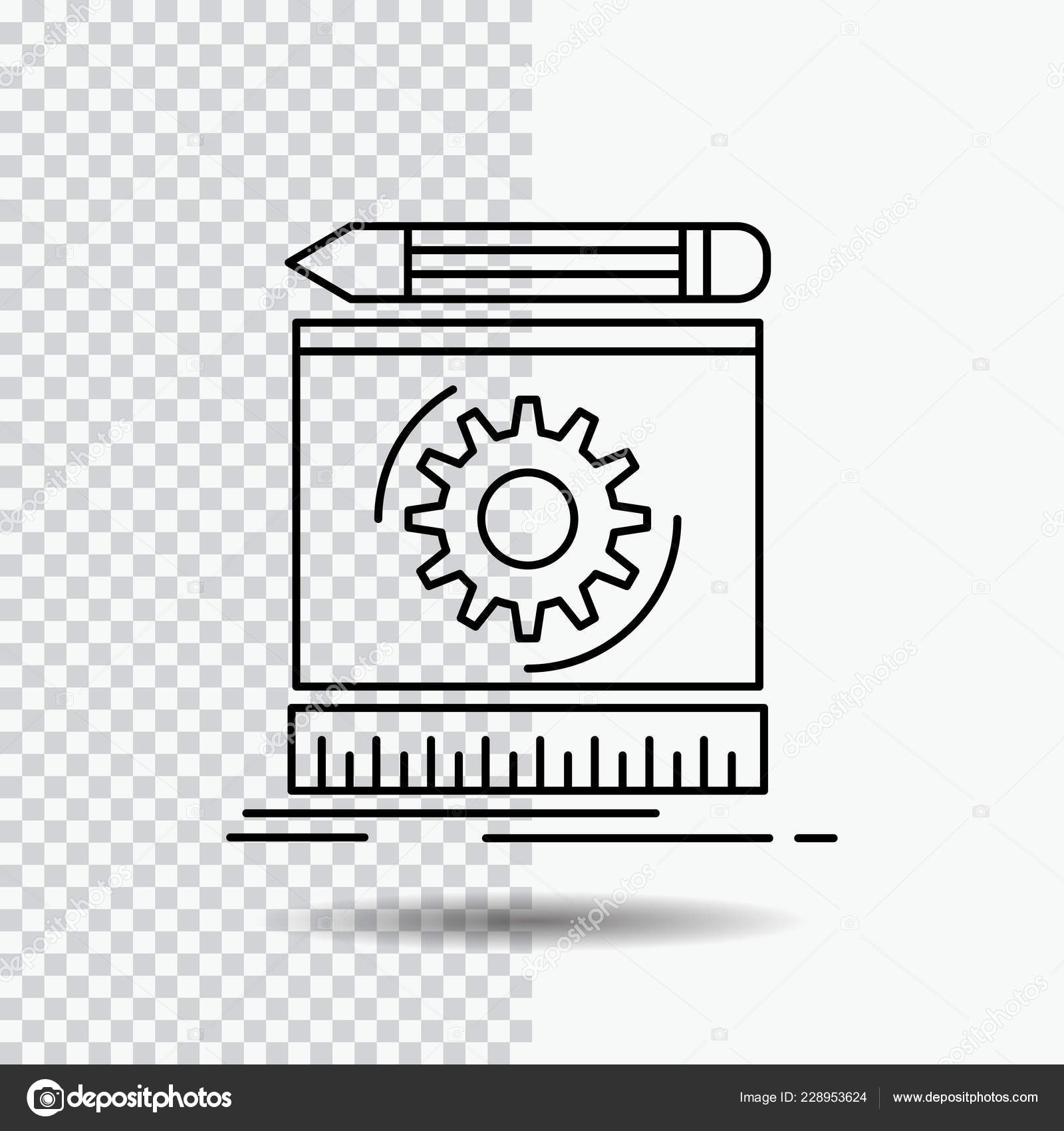 Draft Engineering Process Prototype Prototyping Line Icon Transparent Background Black Stock ...