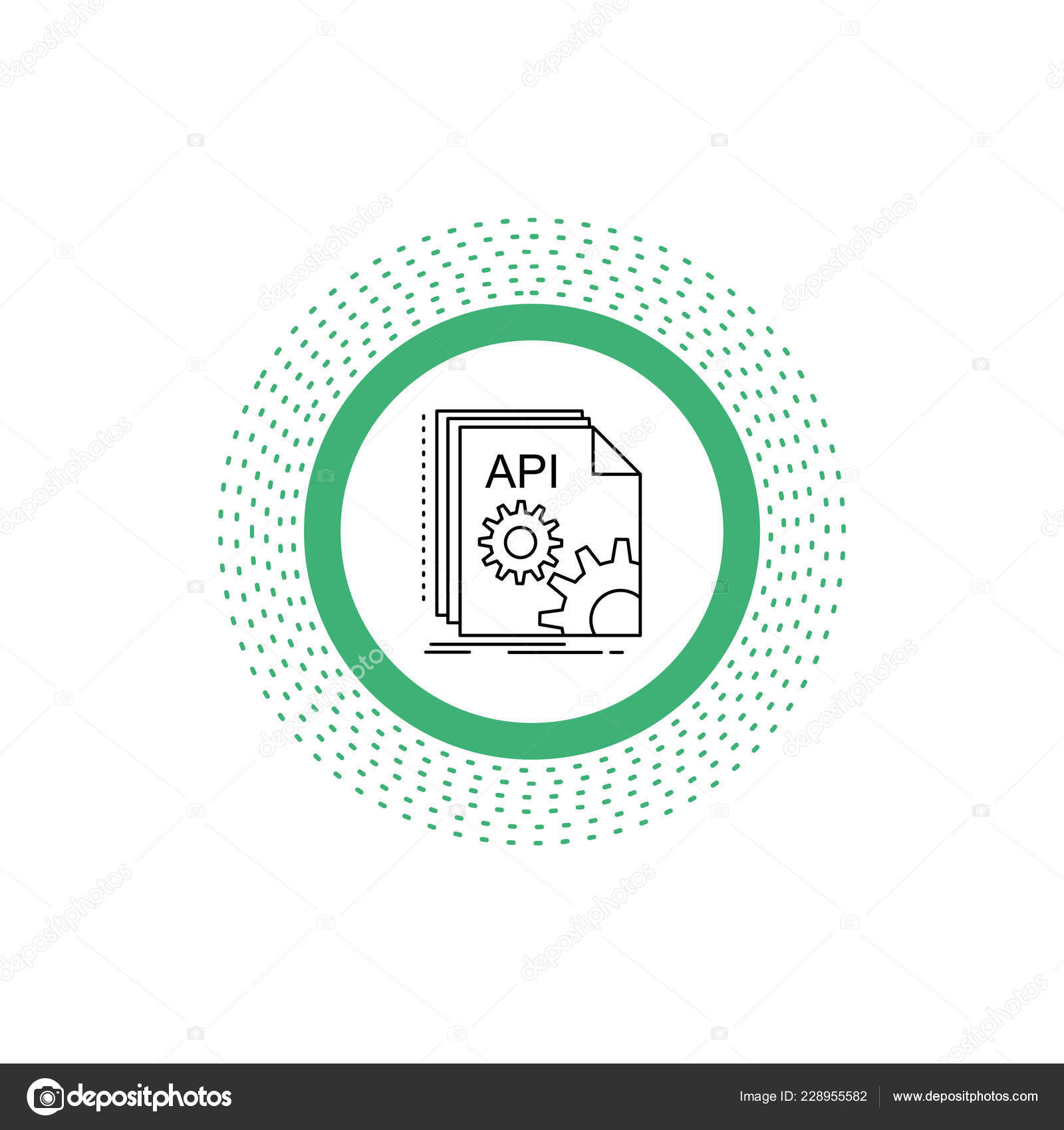 Api App Coding Developer Software Line Icon Vector Isolated Illustration Stock Vector Image by ...