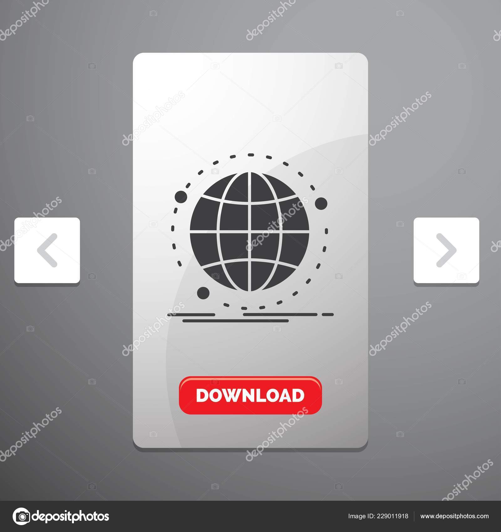 Data Global Internet Network Web Glyph Icon Carousal Pagination Slider Stock Vector by ©Flatart ...