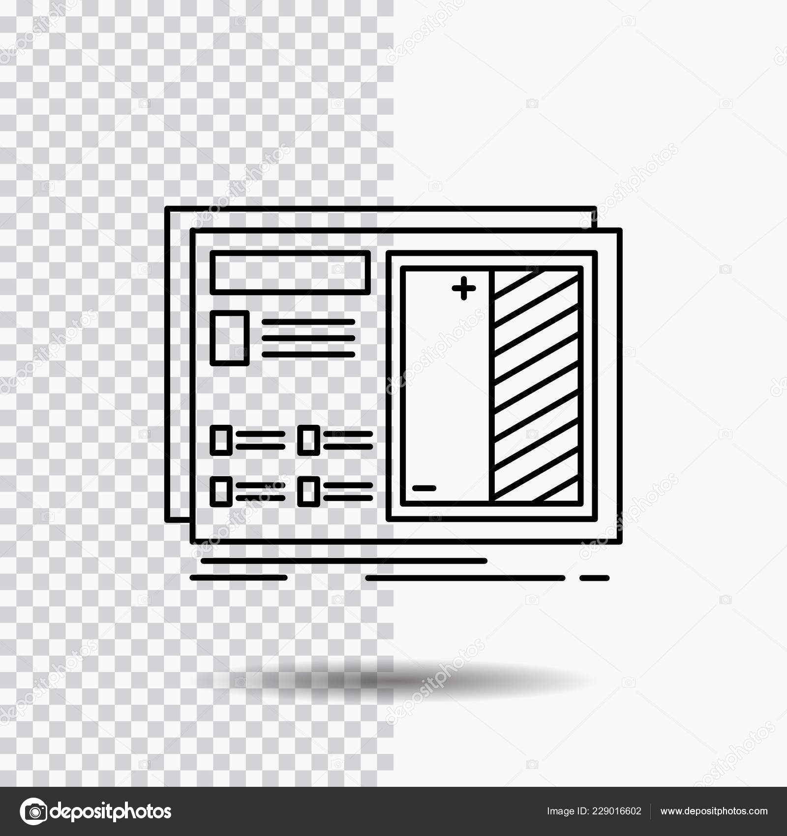Blueprint Design Drawing Plan Prototype Line Icon Transparent ...