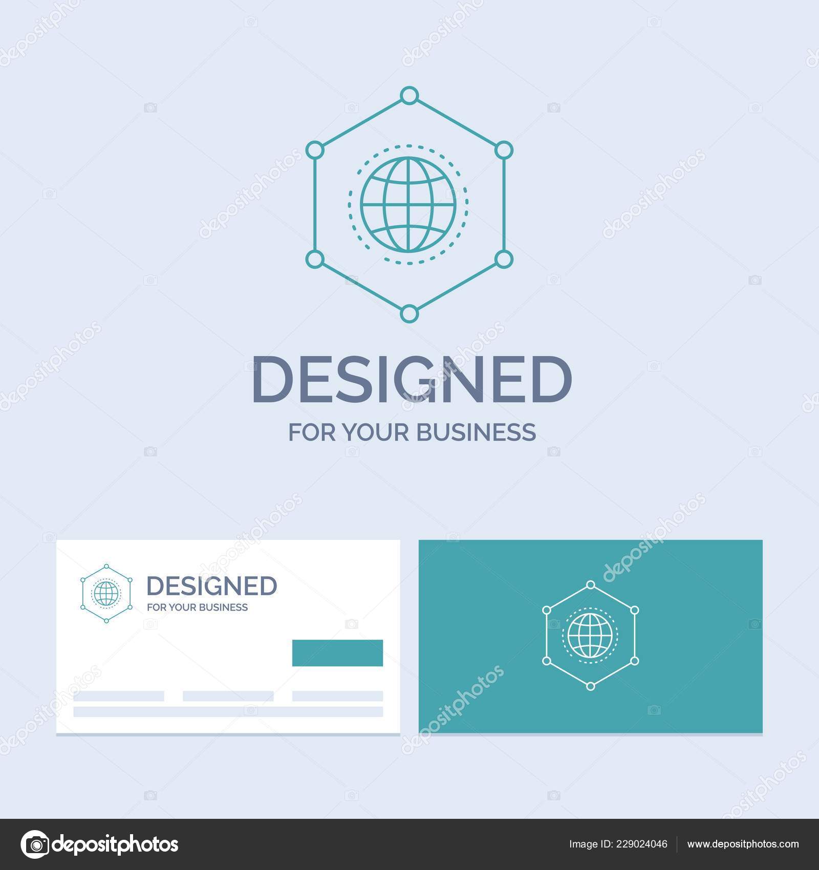 Network Global Data Connection Business Business Logo Line Icon Symbol Stock Vector Image by ...