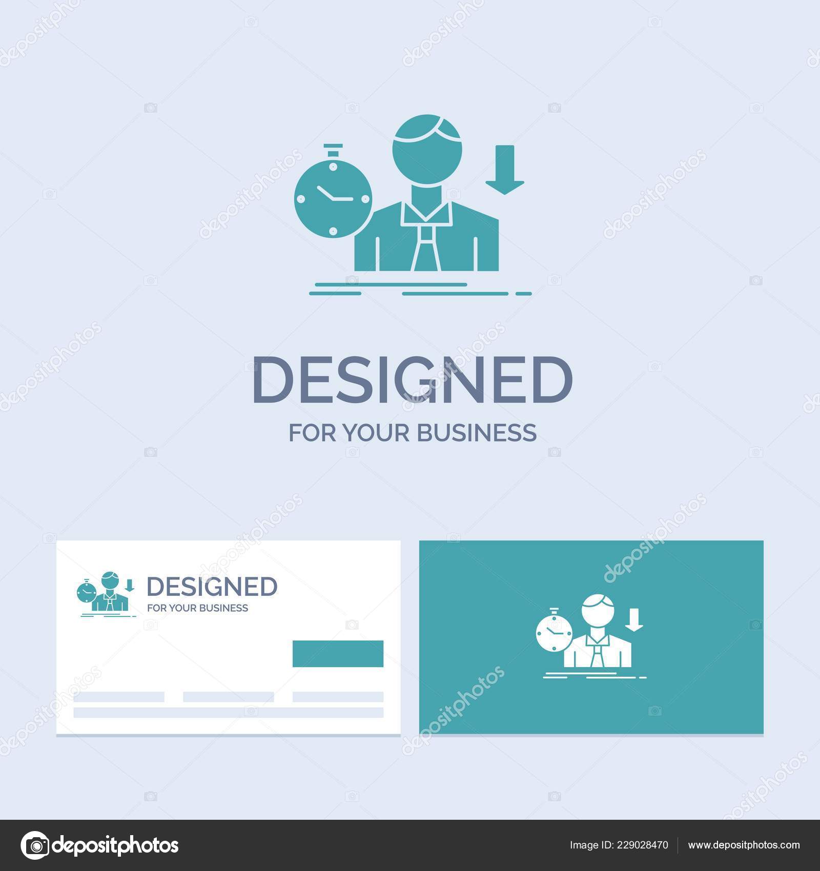 Failure Fail Sad Depression Time Business Logo Glyph Icon Symbol Stock ...