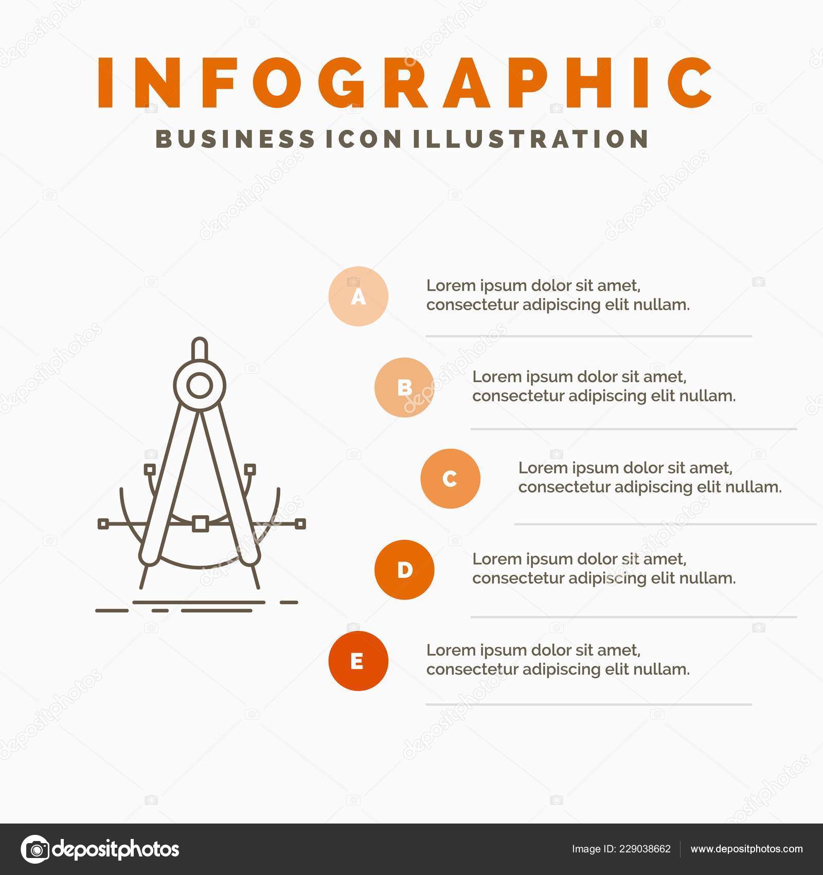 Precision Accure Geometry Compass Measurement Infographics Template ...
