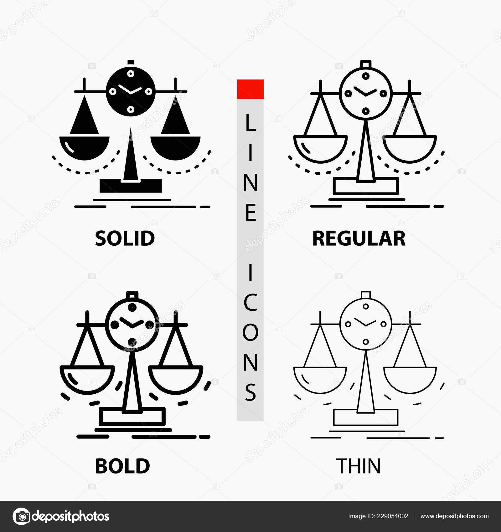 Balanced Management Measure Scorecard Strategy Icon Thin Regular Bold ... Balanced Management Measure Scorecard Strategy Icon Thin Regular Bold ...