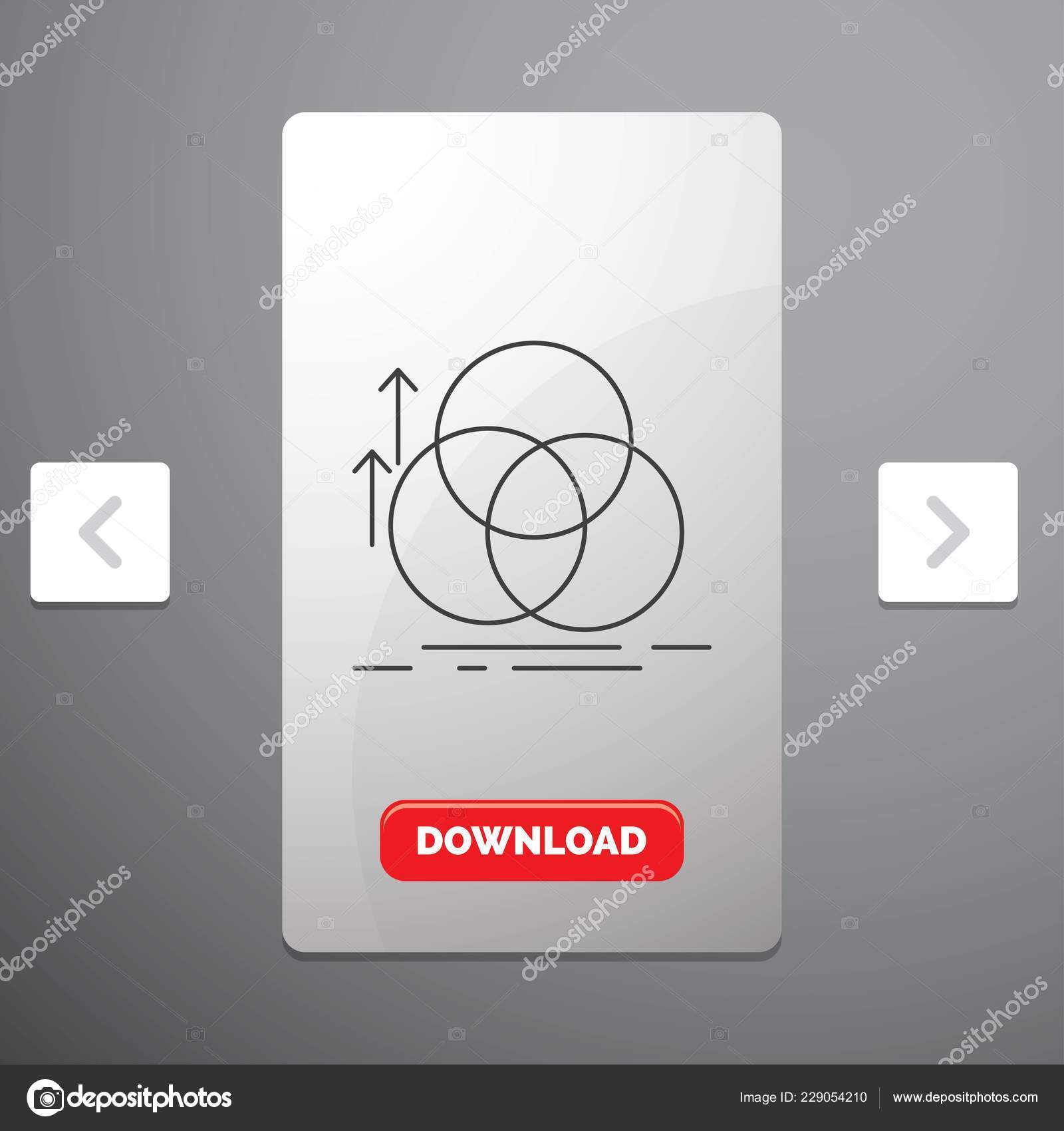 Balance Circle Alignment Measurement Geometry Line Icon Carousal Pagination Slider Stock Vector ...