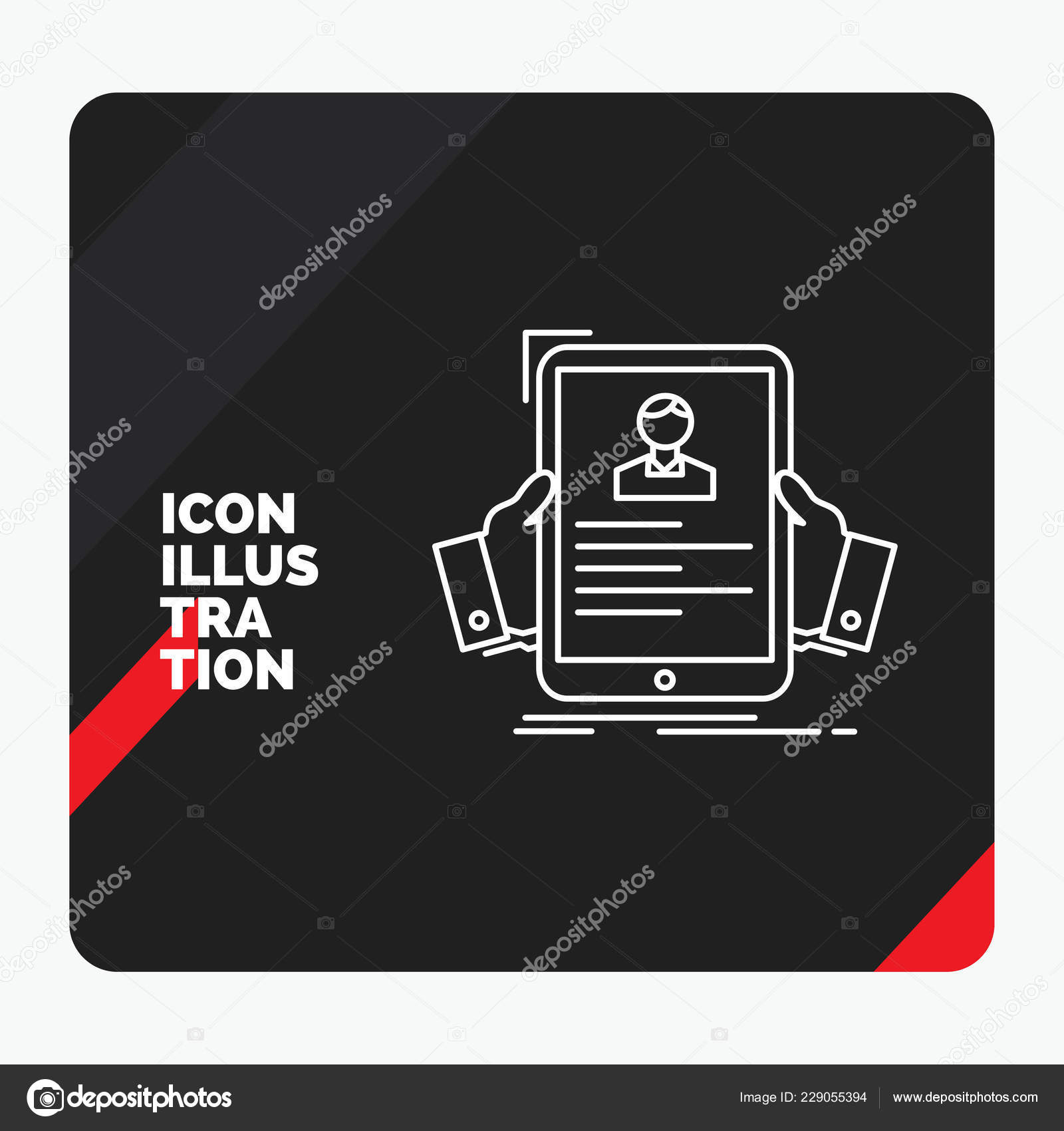 Red Black Creative Presentation Background Resume Employee Hiring ...