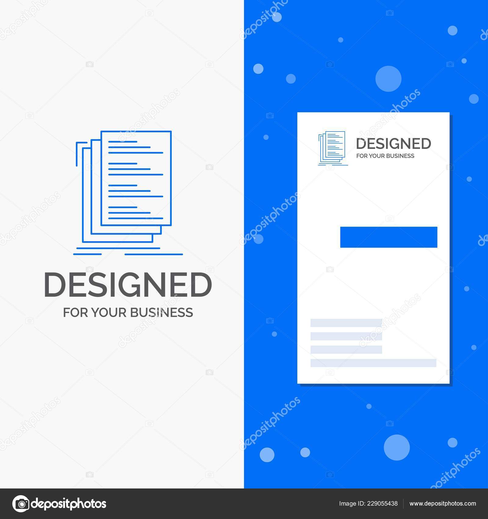 Business Logo Code Coding Compile Files List Vertical Blue Business Stock Vector Image by ...